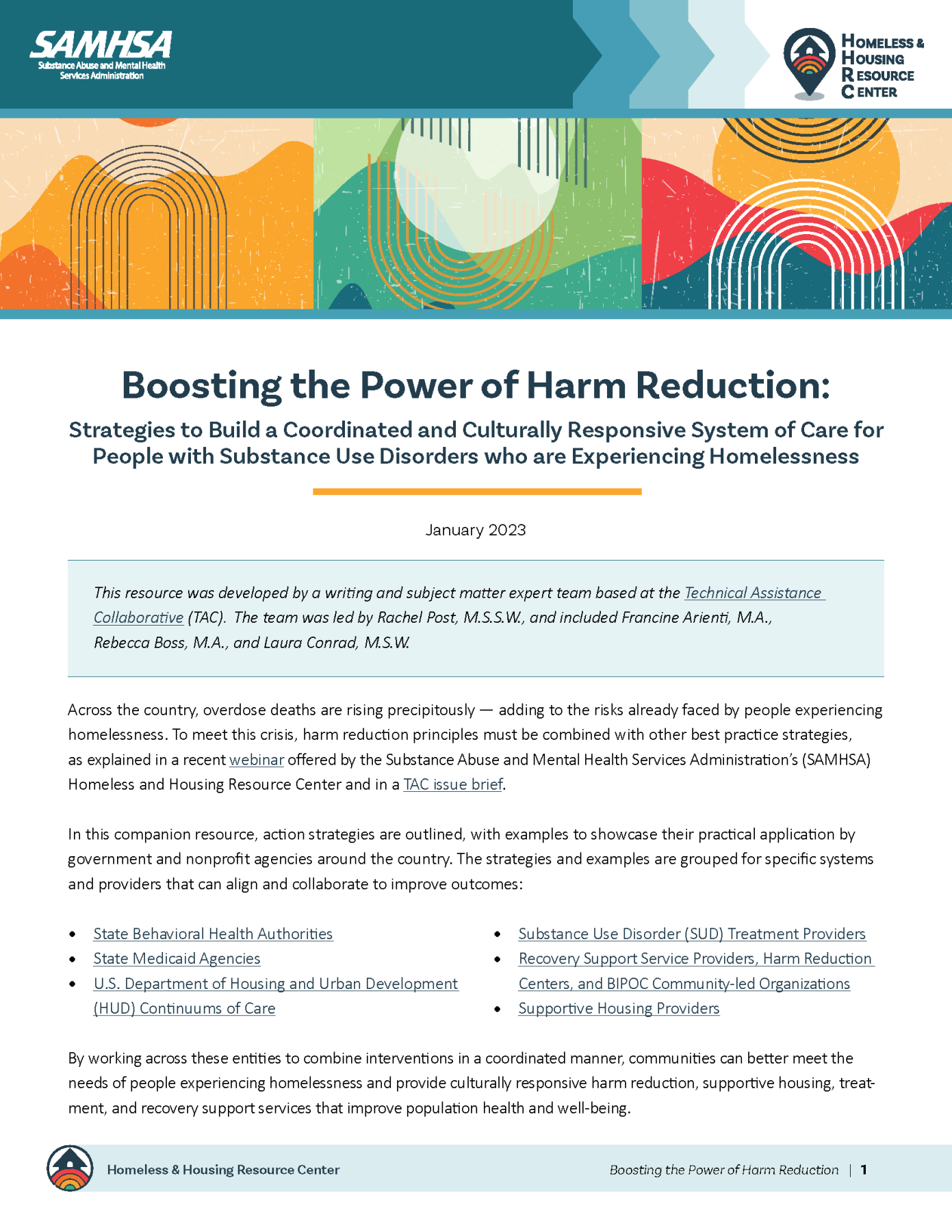 Reforzando el poder de la reducción de daños | HHRC