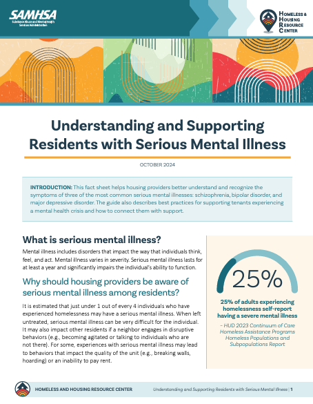 Understanding and Supporting Residents with Serious Mental Illness | HHRC